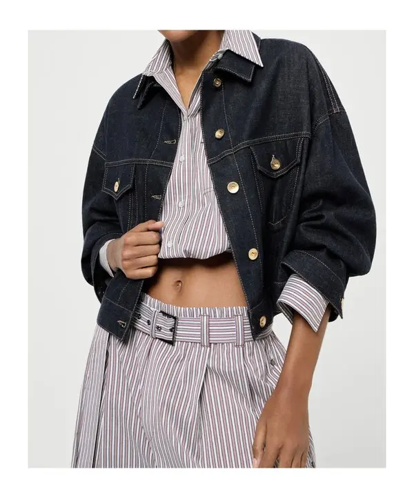 Brunello Cucinelli Long Sleeve Denim Jacket
