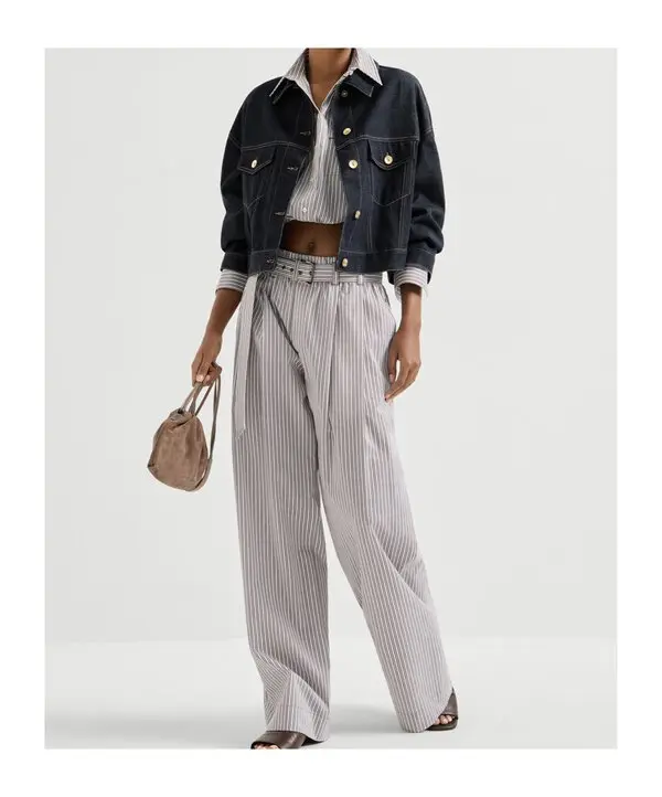 Brunello Cucinelli Long Sleeve Denim Jacket