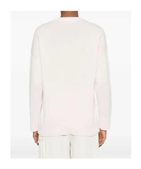 TWINSET Gathered Sweater With Front Pleating - White