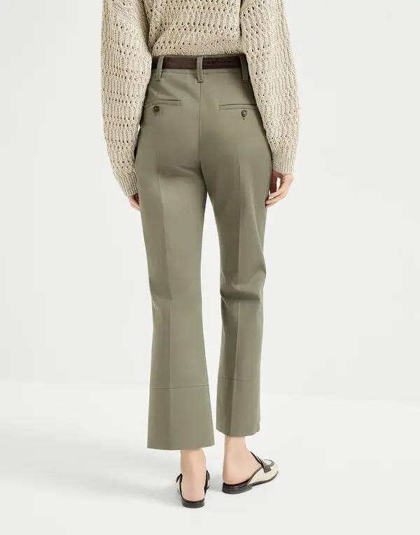 Brunello Cucinelli Kickflare Cigarette Trousers
