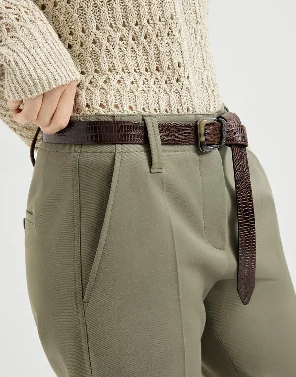 Brunello Cucinelli Kickflare Cigarette Trousers