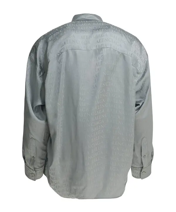 Balenciaga Monogrammed Long Sleeve Shirt - Grey