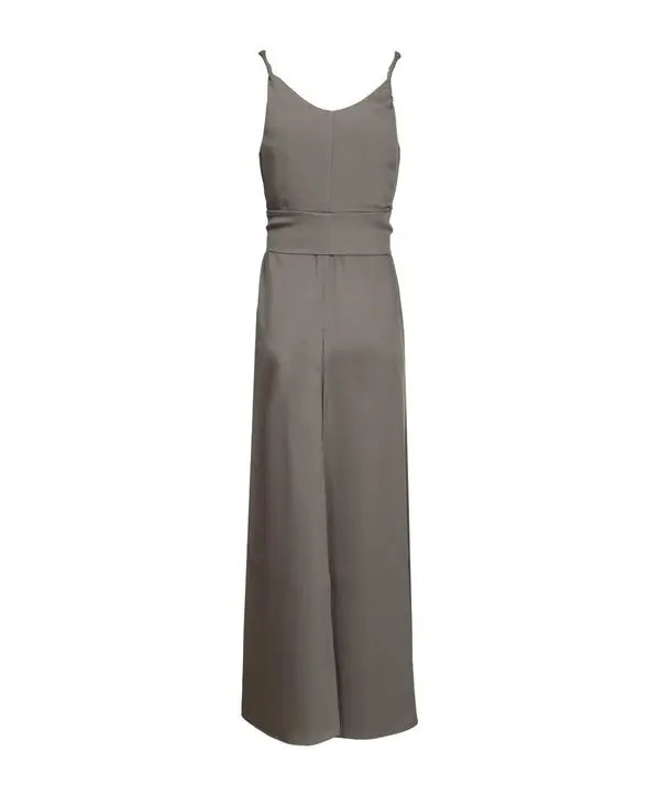 Emporio Armani Belted Maxi Dress - Gray