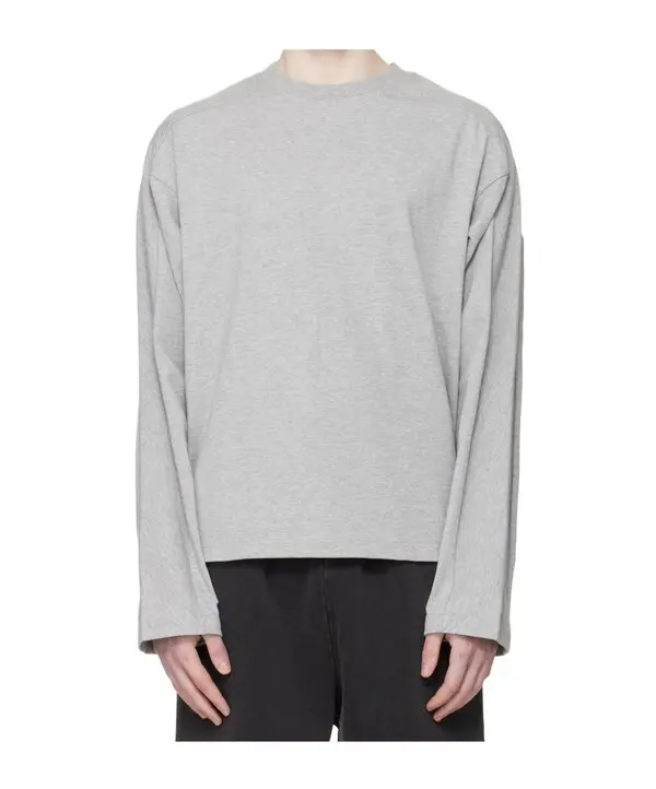 ENTIRE STUDIOS Crewneck Cotton Sweatshirt - Gray