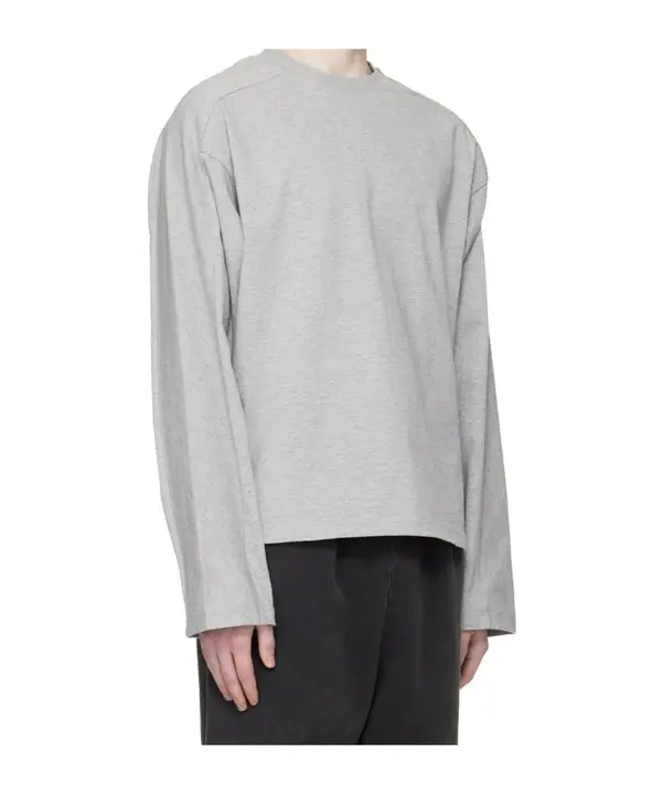 ENTIRE STUDIOS Crewneck Cotton Sweatshirt - Gray