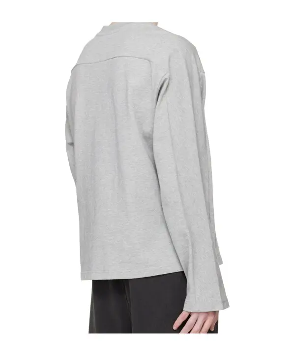 ENTIRE STUDIOS Crewneck Cotton Sweatshirt - Gray