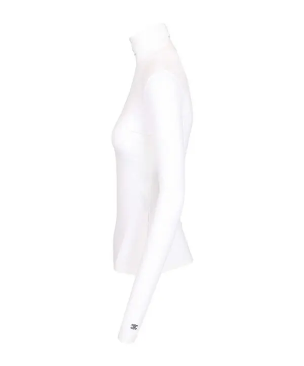 Celine High Neck Top In Athletic Cotton Jersey
