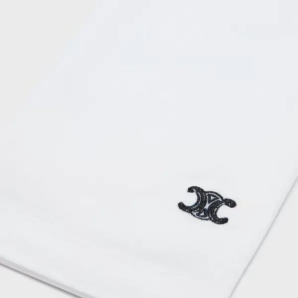 Celine High Neck Top In Athletic Cotton Jersey