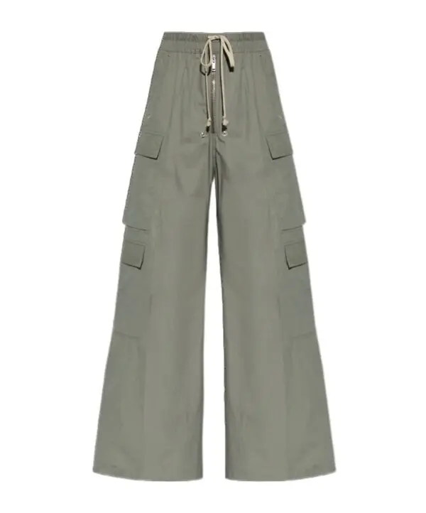 Rick Owens Drawstring Cargo Trousers - Gray