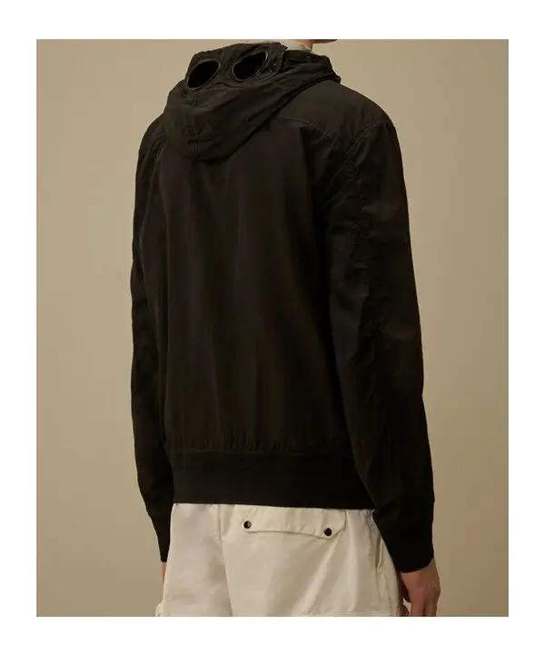 C.P. COMPANY Chrome-r Goggle Hooded Jacket - Black