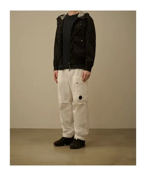 C.P. COMPANY Chrome-r Goggle Hooded Jacket - Black