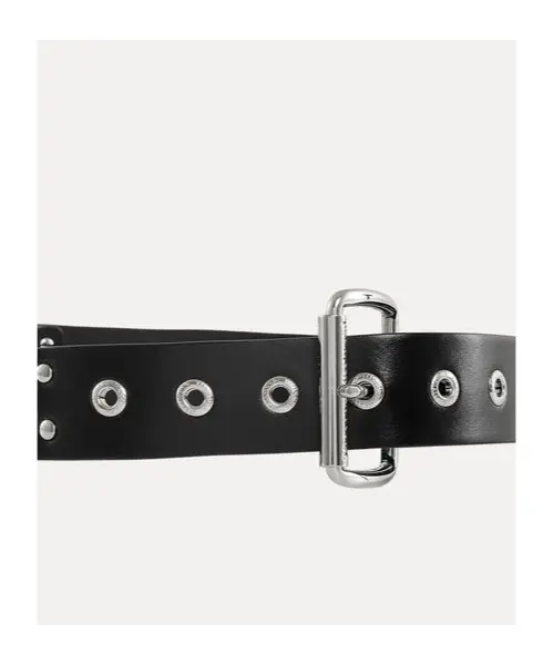 VIVIENNE WESTWOOD Bondage Belt With Silver Metal Fittings - Black