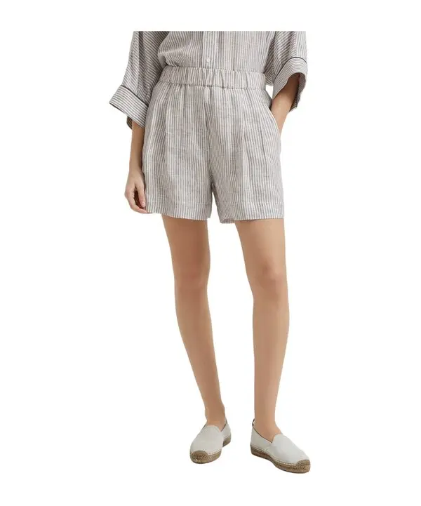 Brunello Cucinelli Striped Wide-leg Shorts