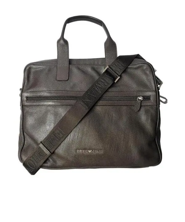 Emporio Armani Logo Detail Handbag - Black