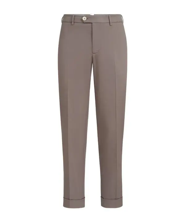 Brunello Cucinelli Tailored Tapered-leg Trousers - Hazelnut