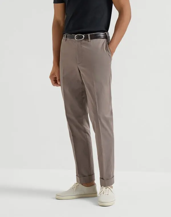 Brunello Cucinelli Tailored Tapered-leg Trousers - Hazelnut