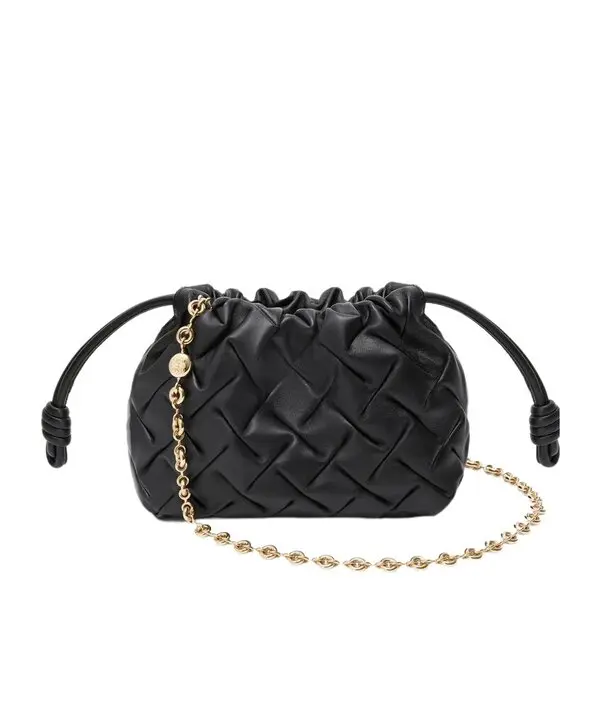 Loewe Mini Flamenco Purse - Black