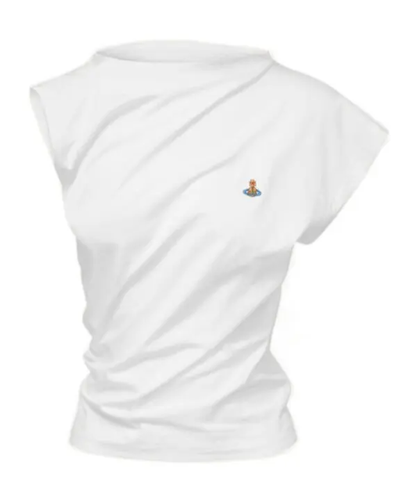 VIVIENNE WESTWOOD Asymmetrical Draped Top - White