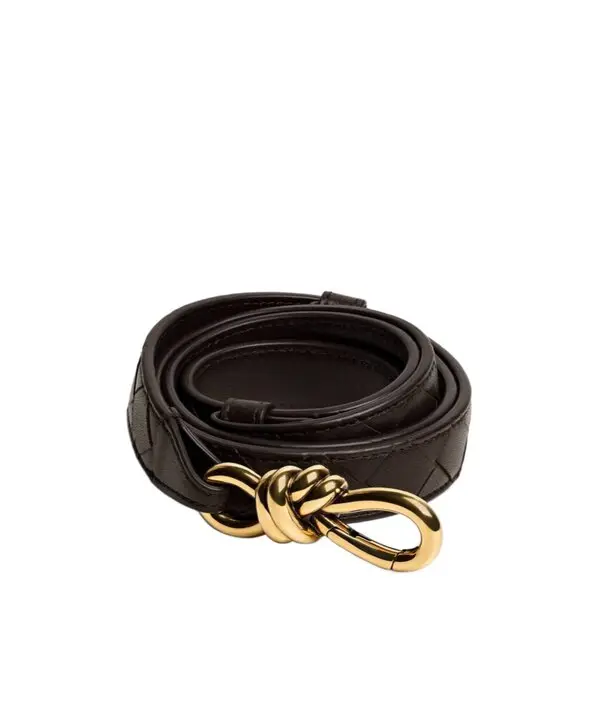 Bottega Veneta Andiamo Belt - Chocolate Brown