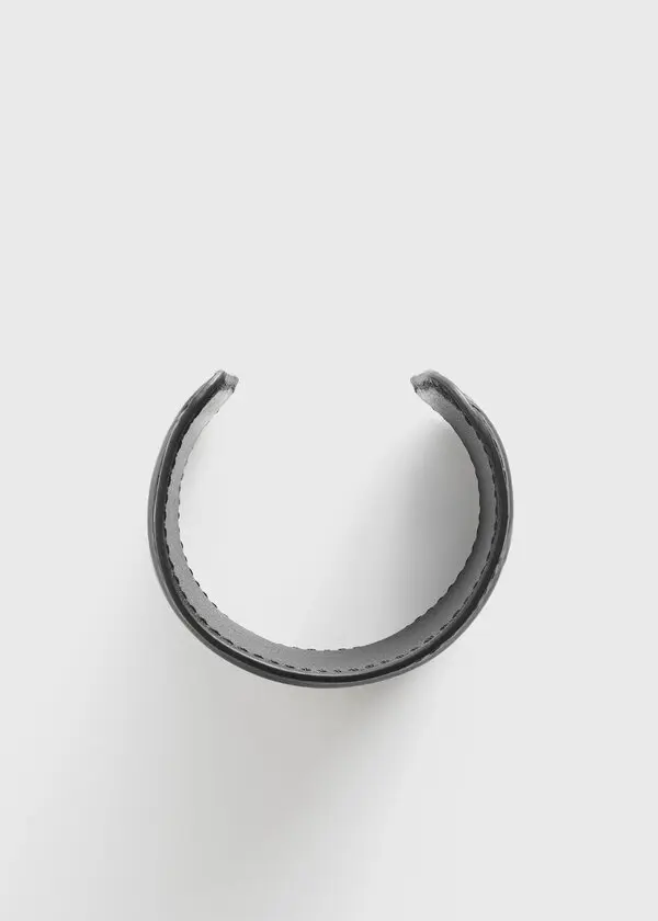 TOTEME Long Embossed Leather Cuff