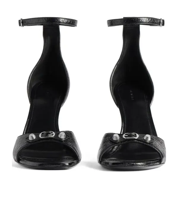 Balenciaga City Uptown Heeled Sandals - Black