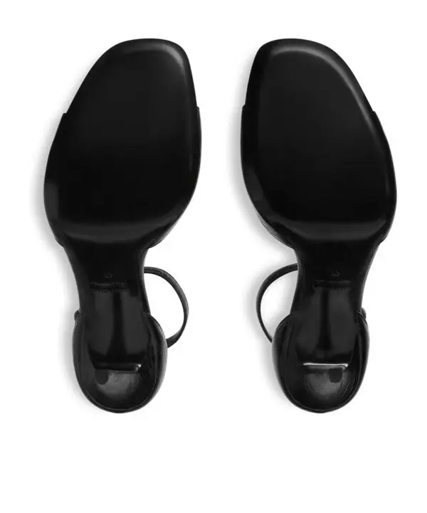 Balenciaga City Uptown Heeled Sandals - Black