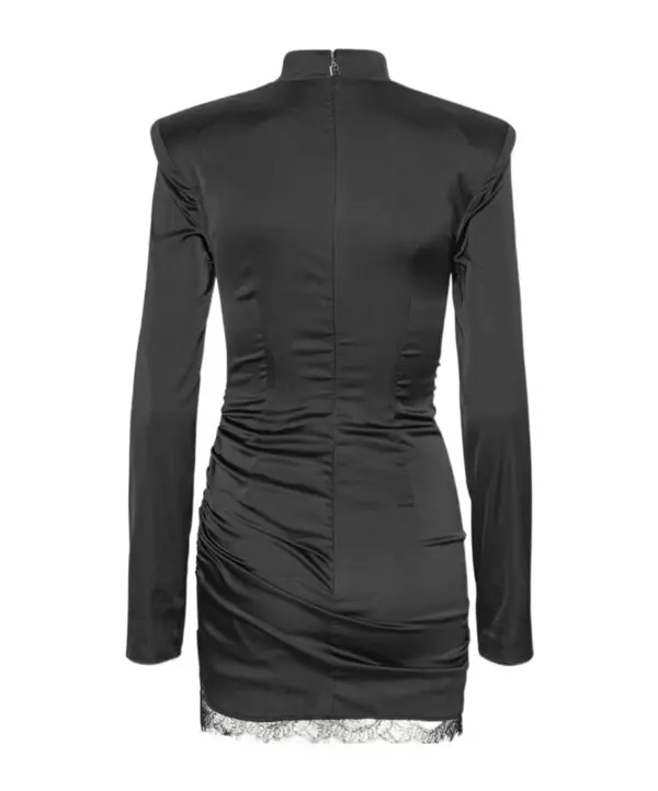 ROTATE BY BIRGER CHRISTENSEN Capsule Ruched Dress With Lace Trim