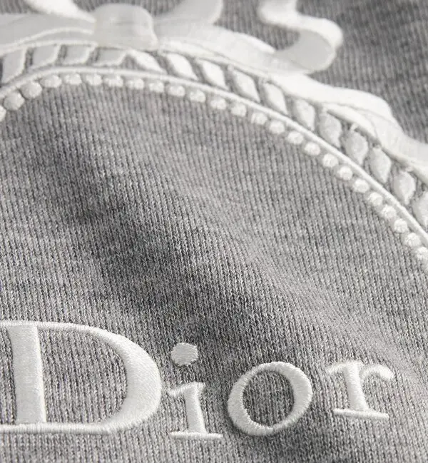Dior Médaillon Embroidered Sweater - Gray
