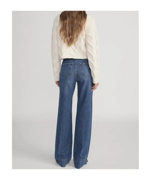 FRAME Cable-knit Roll-neck Sweater