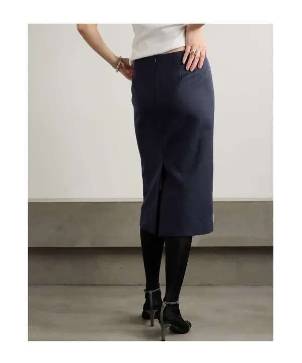 SHUSHU/TONG Floral Embellished Midi Skirt