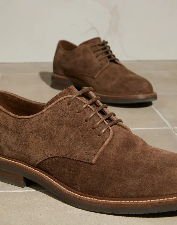 Brunello Cucinelli Suede Oxford Shoes