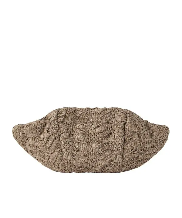 Brunello Cucinelli Crochet-panel Cross Body Bag