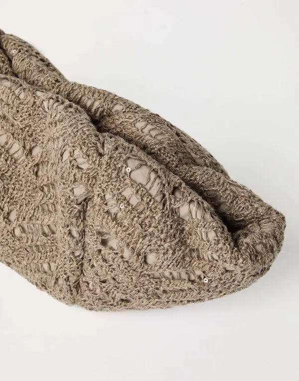 Brunello Cucinelli Crochet-panel Cross Body Bag