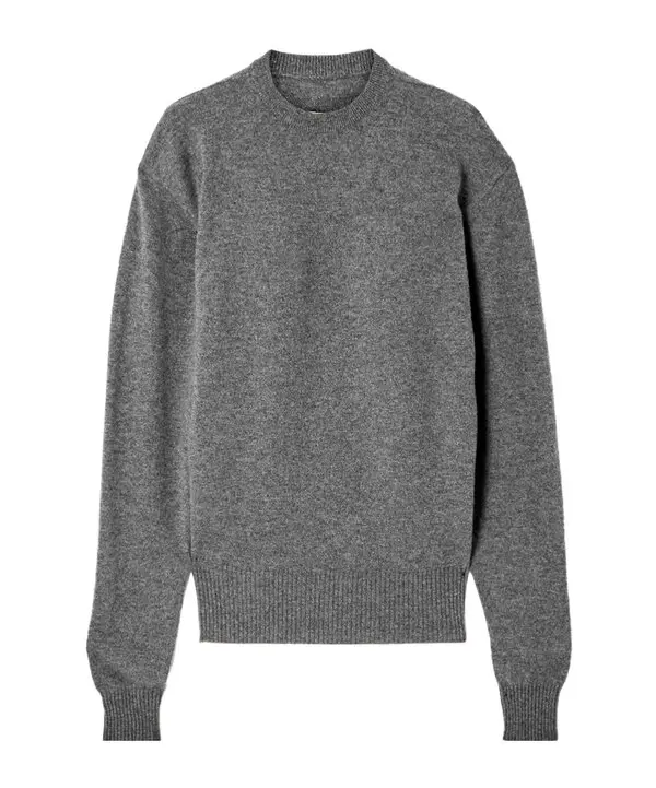 TOTEME Ribbed-cuff Cashmere Sweater - Gray