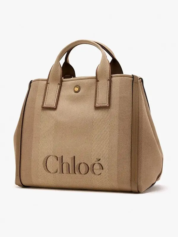 Chloé Carry Logo Detailed Tote Bag - Brown