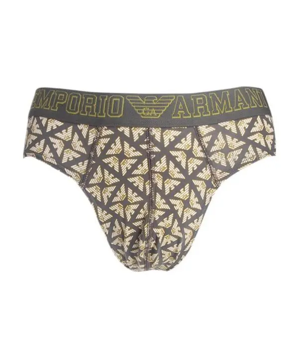 Emporio Armani Logo Printed Underwear - Gray
