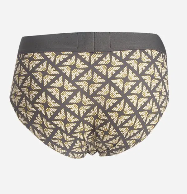 Emporio Armani Logo Printed Underwear - Gray