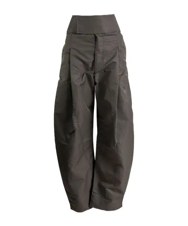 J.W.ANDERSON High-waisted Wide-leg Pleated Trousers - Black
