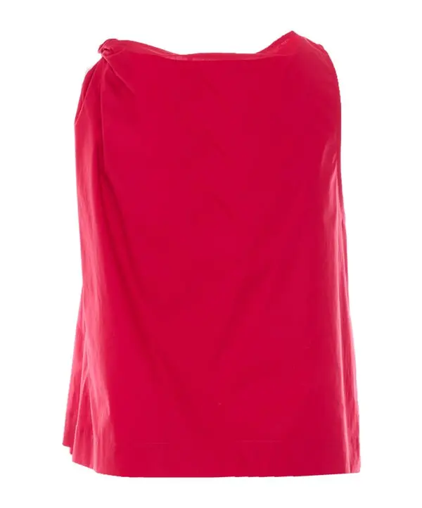 TWINSET Ruched Sleeveless Top - Red
