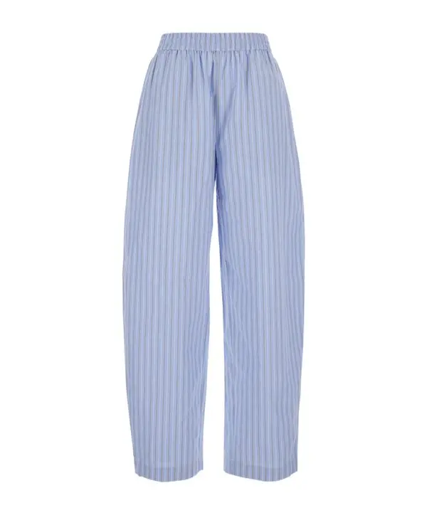 ROTATE BY BIRGER CHRISTENSEN Poplin Tapered Pants - Light Blue