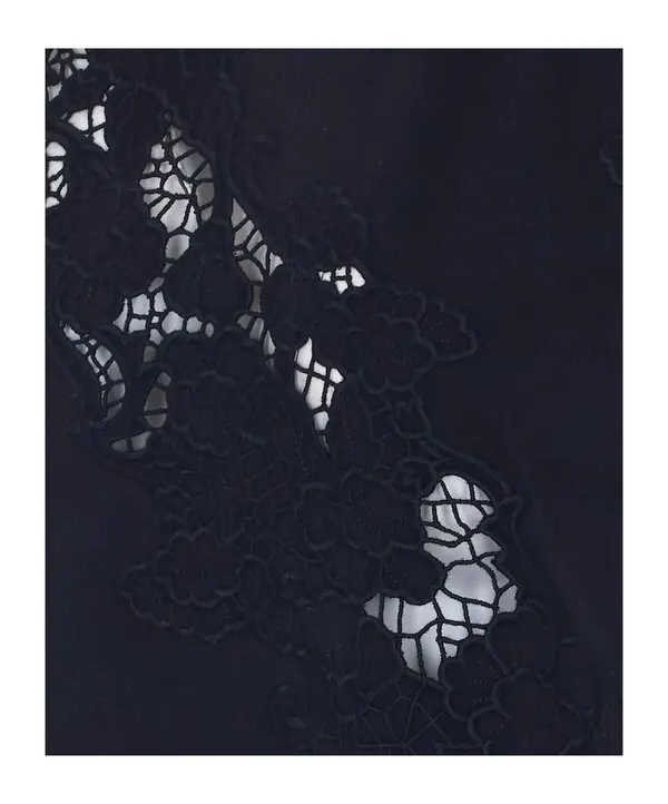 TWINSET Sleeveless Embroidered Top - Black