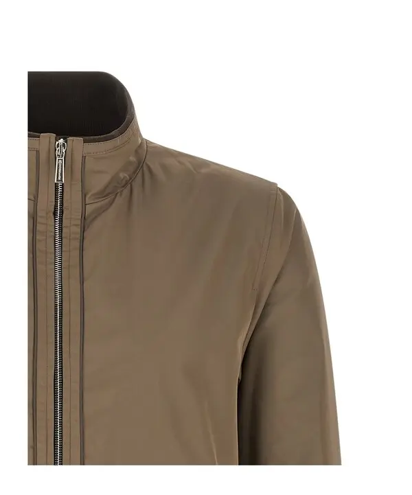 MOORER Bomber Jacket - Brown