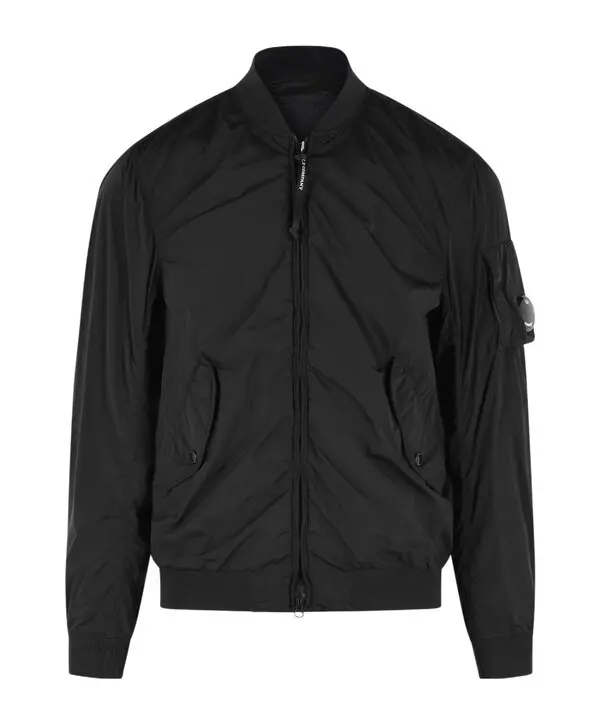 C.P. COMPANY Lens Pocket Bomber Jacket - Black