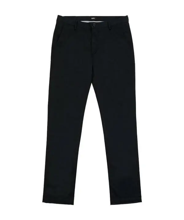 Hugo Boss Tailored Slacks With Belt Loops - Black
