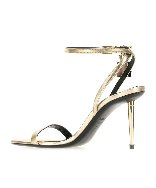 TOM FORD Pointed-toe High-heeled Sandals With Buckle Detail - Nude