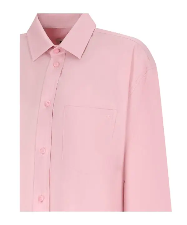 DARKPARK Logo Embroidered Shirt - Pink