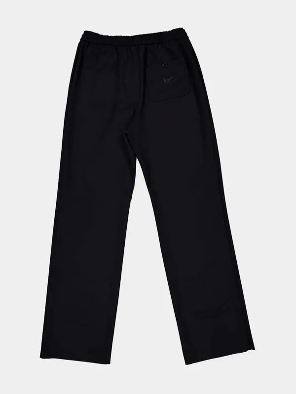 Celine Wool Trousers With Horseshoe Embroidery