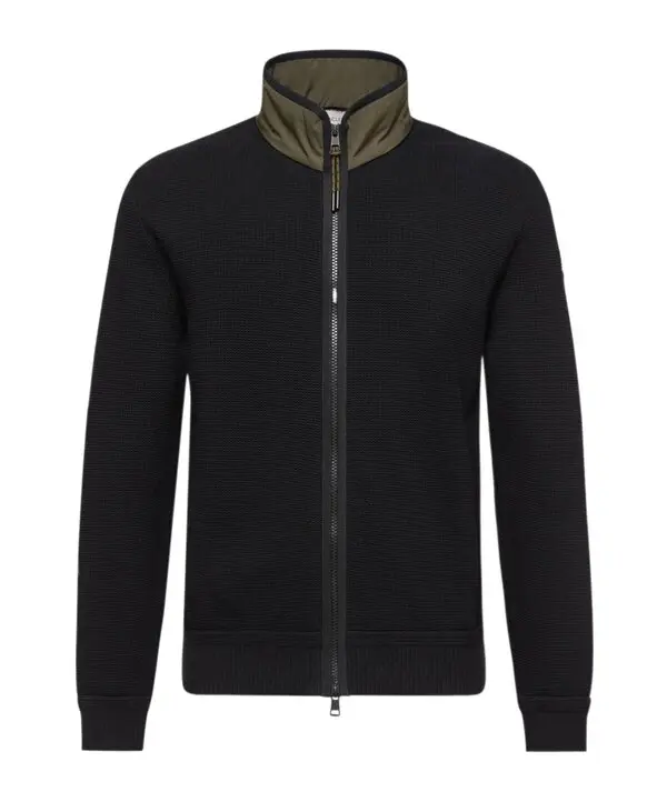 Moncler Zip-up Cardigan With Logo Patch