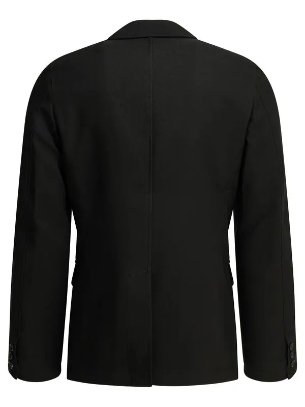 Comme Des Garçons Zip-up Notched Lapel Jacket