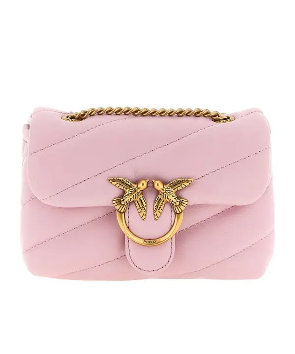 Pinko Love Baby Puff Quilted Crossbody Bag - Pink